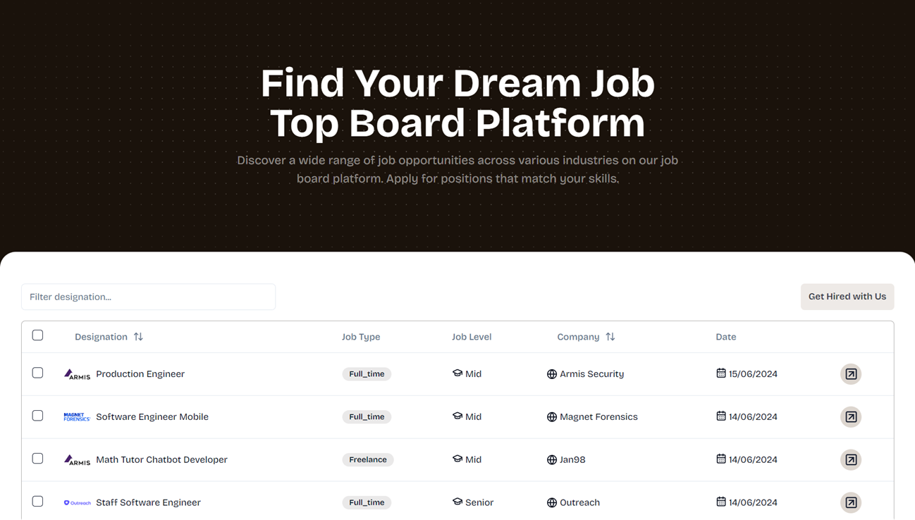 Job Board Nextjs Template 30dayscoding Outside India